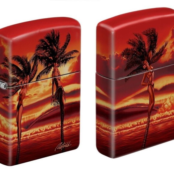 Zippo | Accessories | Sexy Rick Rietveldbeach Scenesunset Lighter 54 ...